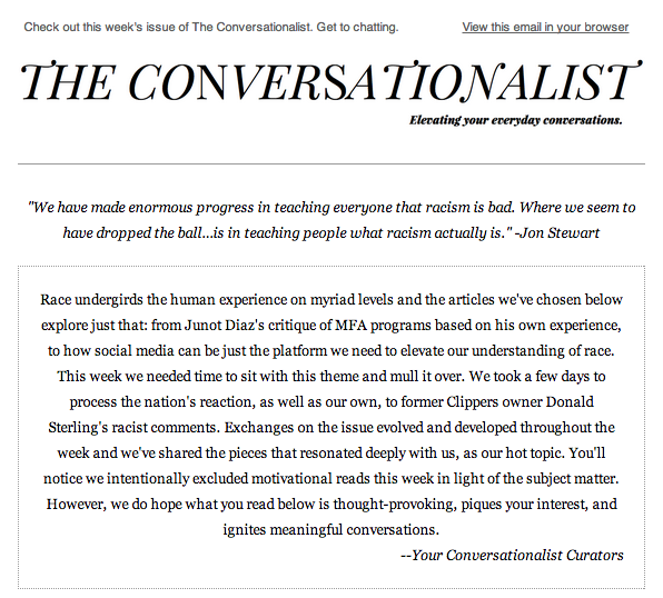Issue #7: Race | The Conversationalist